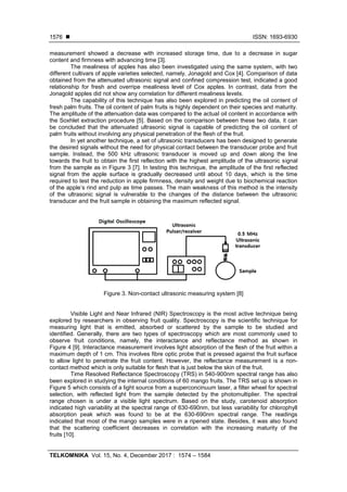 Investigating Maturity State and Internal Properties of Fruits Using Non-Destructive Techniques ...