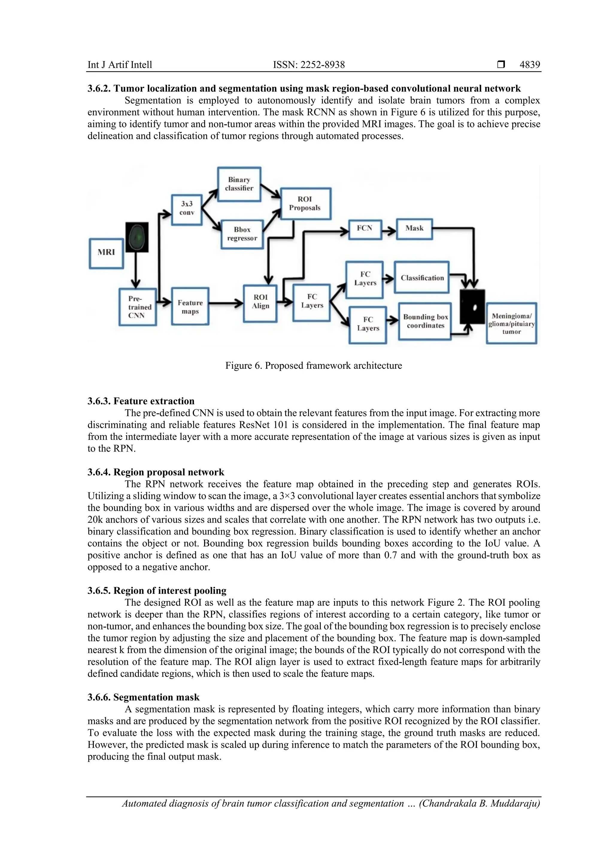Automated diagnosis of brain tumor classification and segmentation of magnetic resonance imaging ...