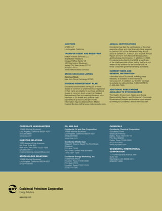 occidental petroleum 2006 Annual Report | PDF