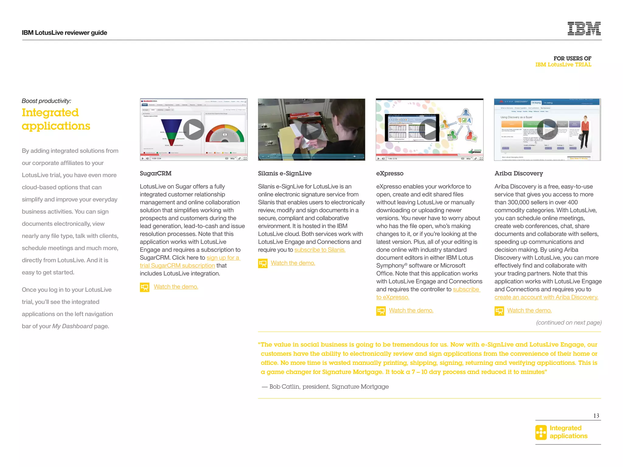 lotus live_reviewersguide | PPT