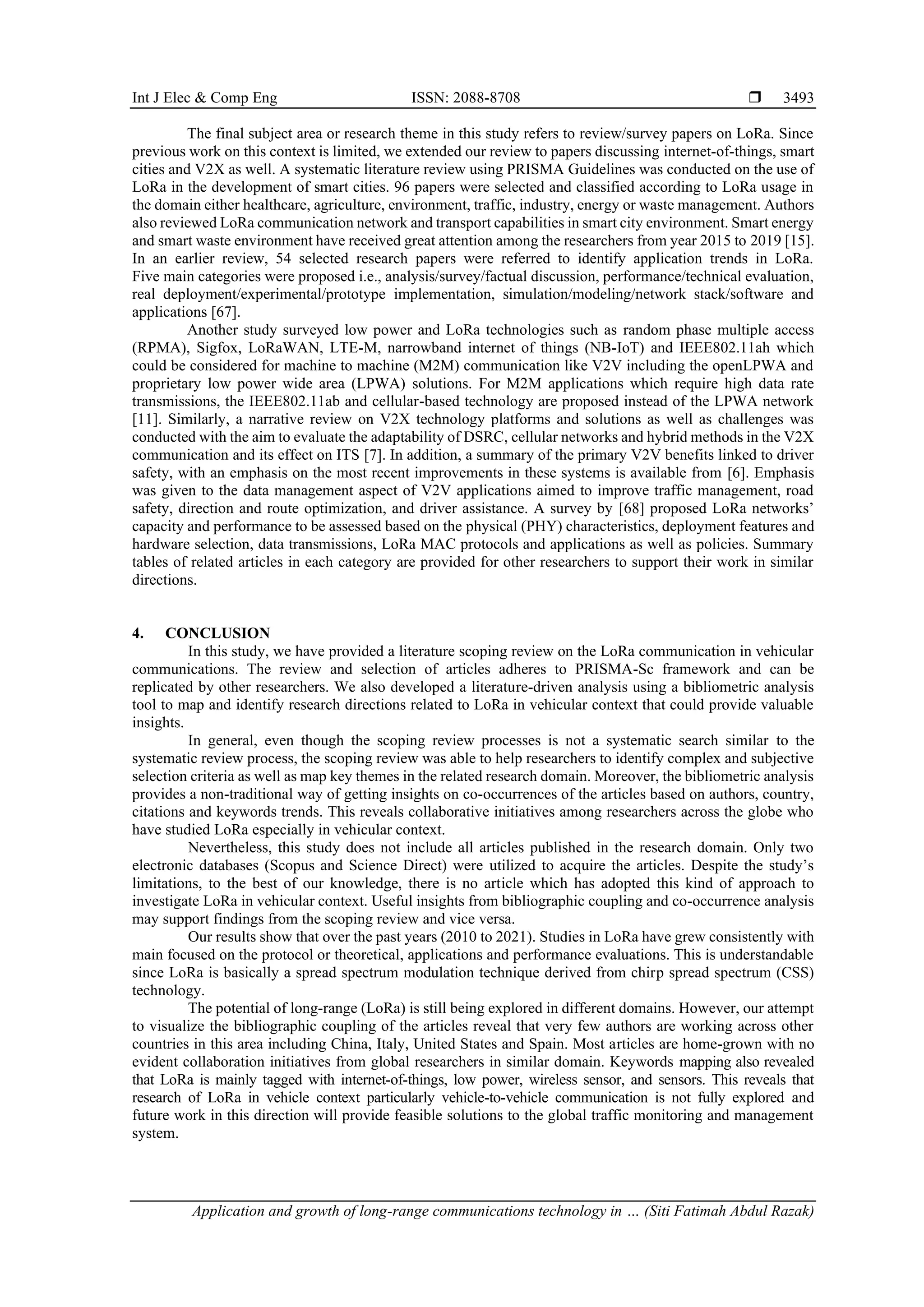 Application and growth of long-range communications technology in ...