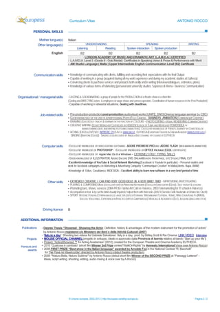 ANTONIO ROCCO CV EU ENGLISH | PDF