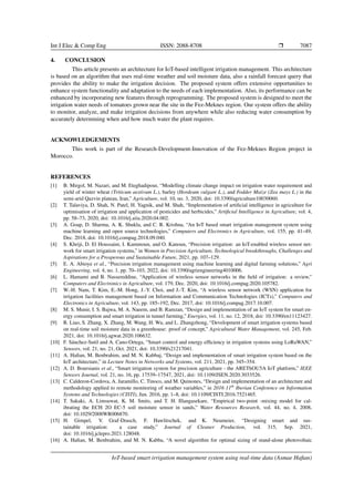 IoT-based smart irrigation management system using real-time data | PDF | Agriculture | Industries