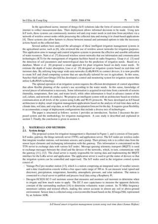 IoT-based smart irrigation management system using real-time data | PDF ...