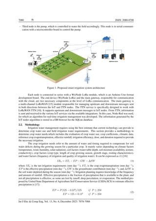 IoT-based smart irrigation management system using real-time data | PDF | Agriculture | Industries