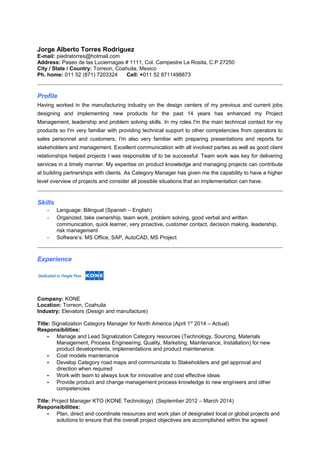 Jorge Torres CV_8Dec2015 | PDF