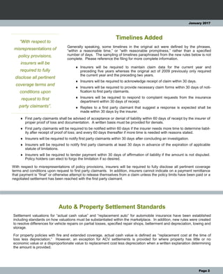 Proposed Unfair Claims Settlement Practices Rules - TN | PDF