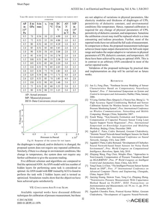 An Intelligent Pressure Measurement Technique by Capacitance Pressure Sensor using Optimized ANN ...