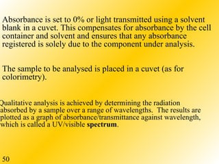 Analytical techniques. An overview of chromatography and spectroscopy | PPT