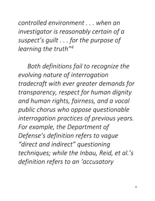 A Case for Redefining the Term Interrogation | PDF