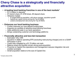 capital one Capital One Acquisition of Chevy Chase Bank | PPT