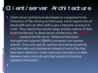 Client Server Architecture1 | PPT