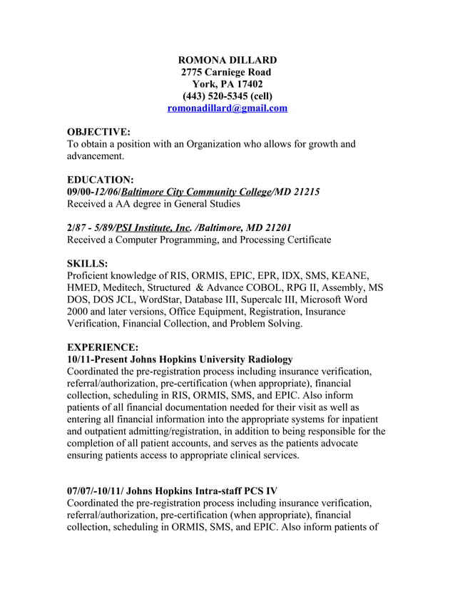 ROMONA_Dillard_resume11 | DOC