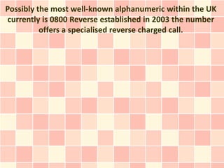 How Alpha-Numeric Phone Numbers Have Evolved Over the Years | PPT