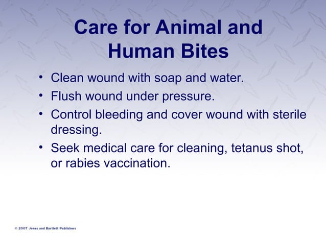 Animal and Human Bites WITH bITE INVESTIGATIONS | PPT