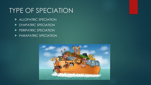 Speciation and speciation types and mechanics | PPT | Geography | Science