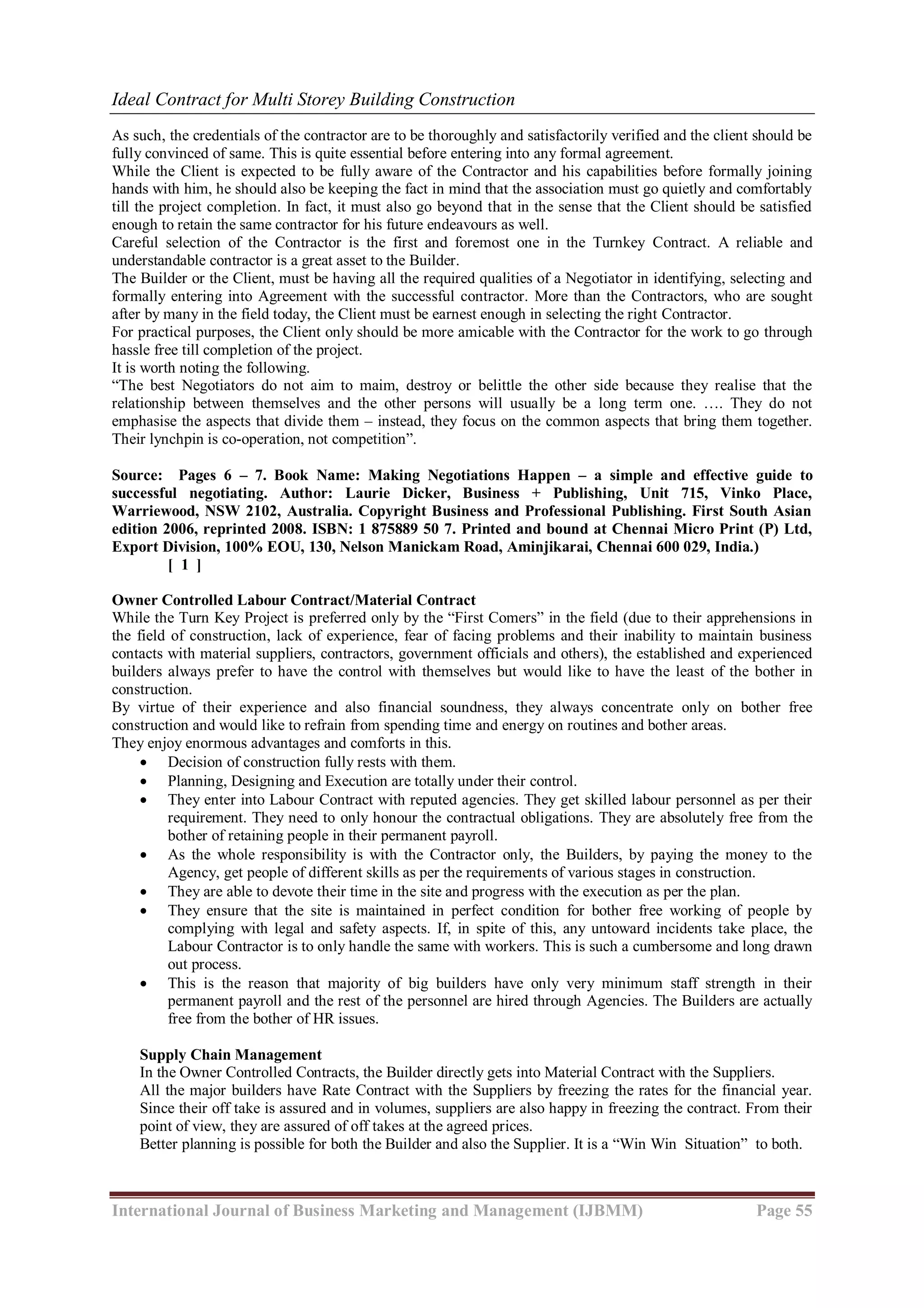 Ideal Contract for Multi Storey Building Construction | PDF