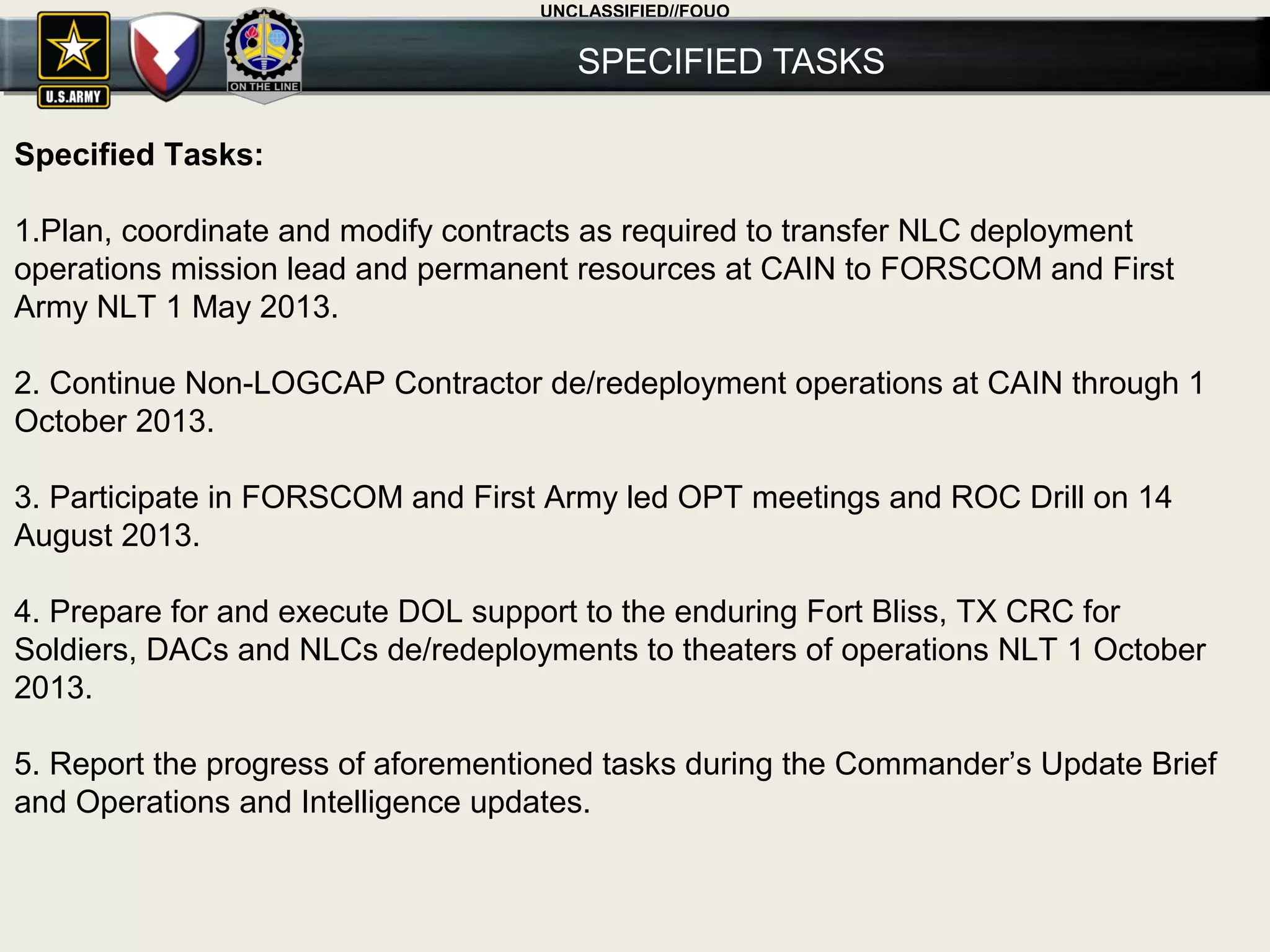 CRC Mission Analysis Brief (3) | PPT