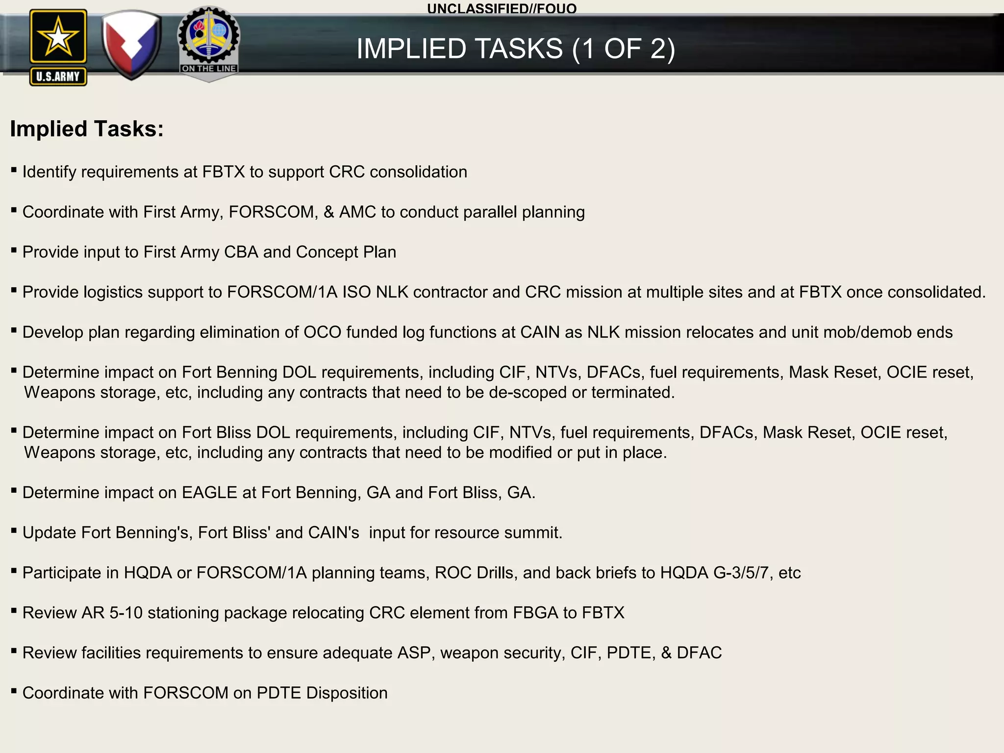 CRC Mission Analysis Brief (3) | PPT