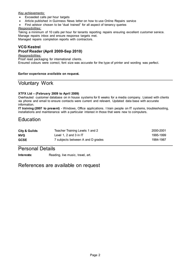 Keeley Bird CV | PDF