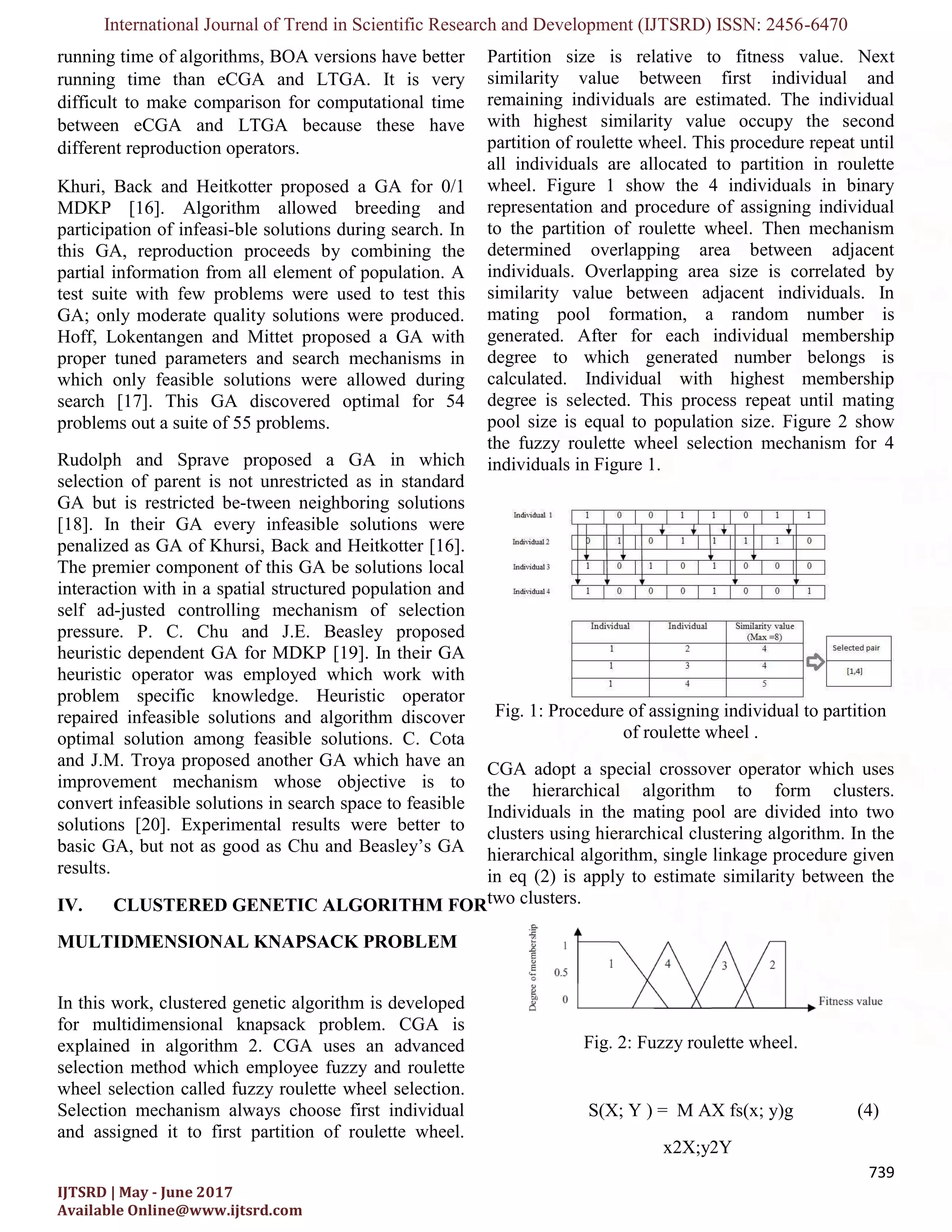 Clustered Genetic Algorithm To Solve Multidimensional Knapsack Problem Pdf