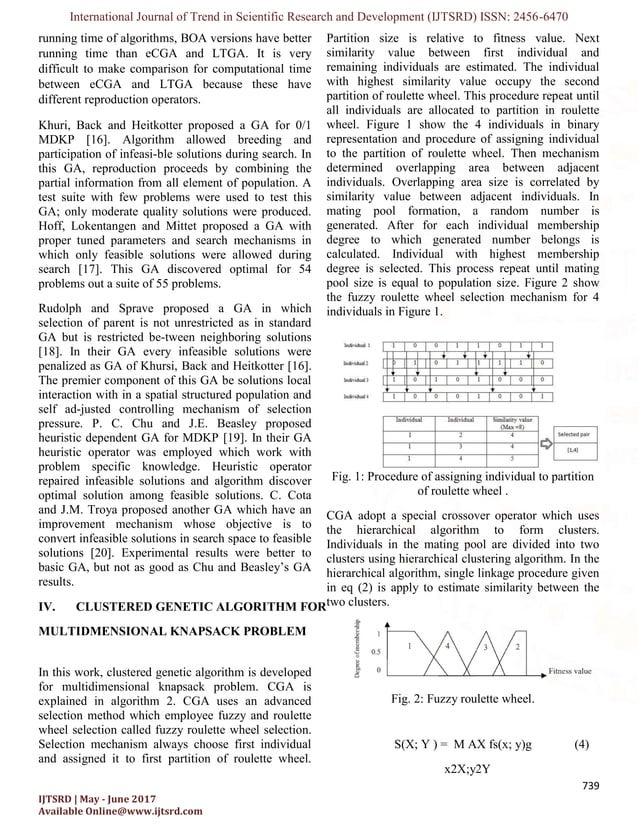 Clustered Genetic Algorithm to solve Multidimensional Knapsack Problem | PDF