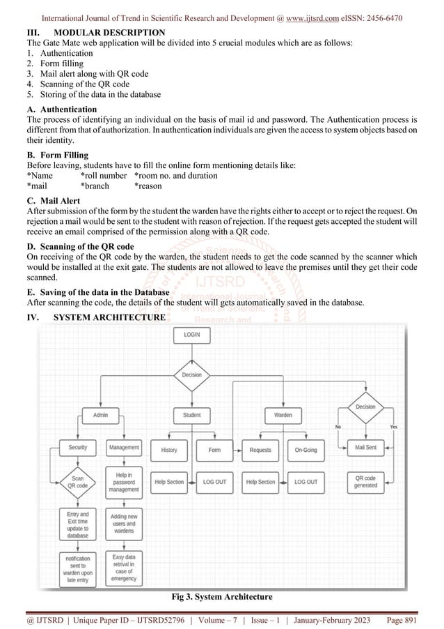 Implementation of Smart and Secure Gate Pass System using QR Code | PDF
