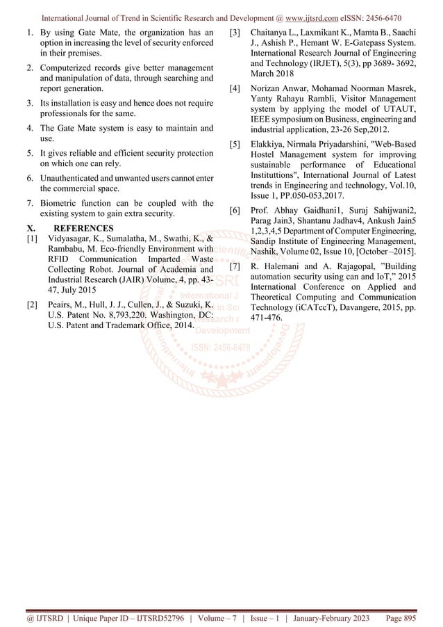Implementation of Smart and Secure Gate Pass System using QR Code | PDF