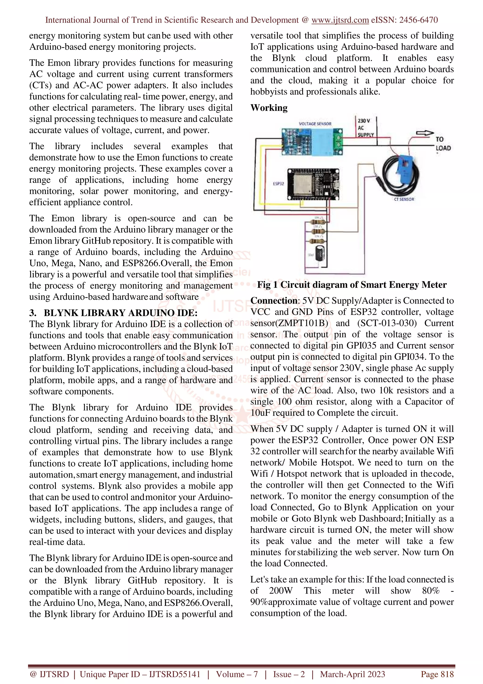 IoT Based Smart Energy Metering with Blynk Application | PDF