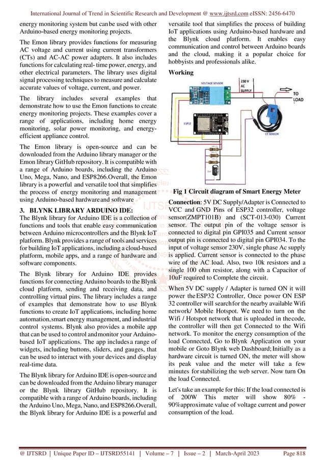 IoT Based Smart Energy Metering with Blynk Application | PDF