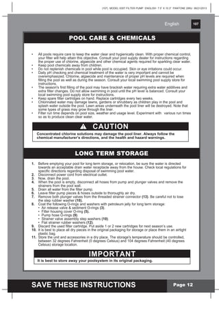 Krystal Clear Model 635T filter Pump Manual | PDF