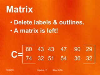 108 Matrices | PPT