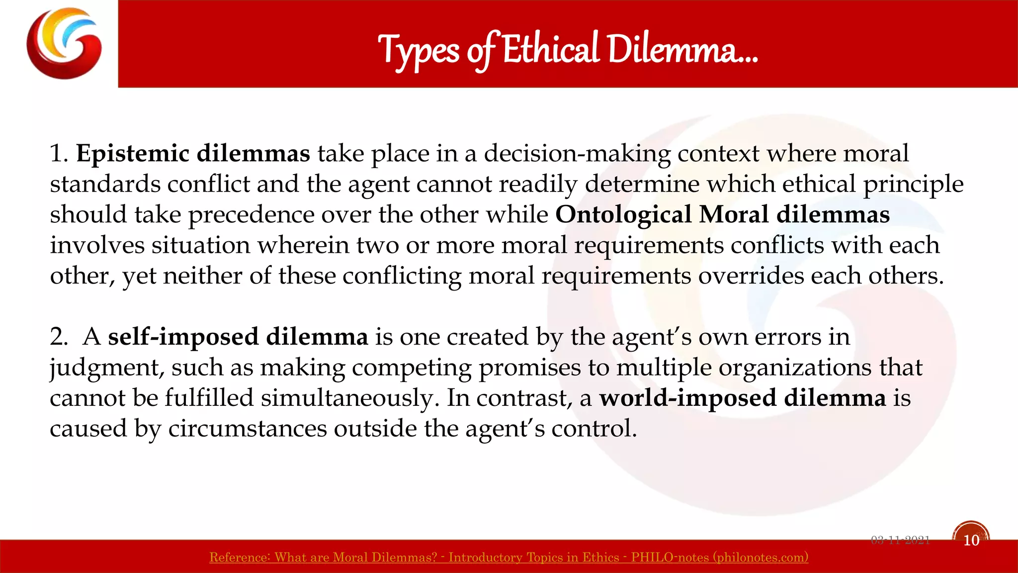 Ethical Dilemmas | PPTX