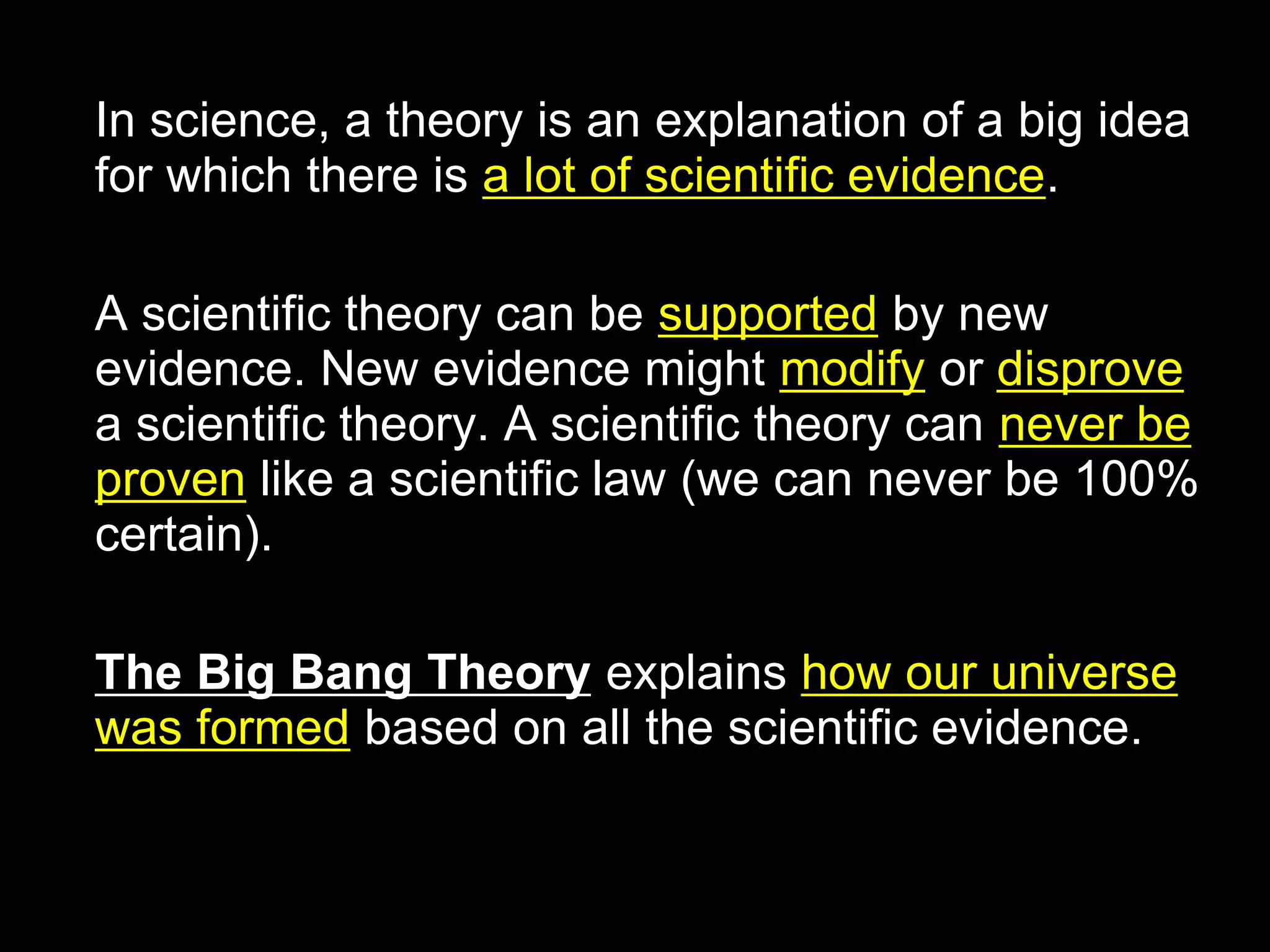 THE BIG BANG THEORY | PPT | Physics | Science