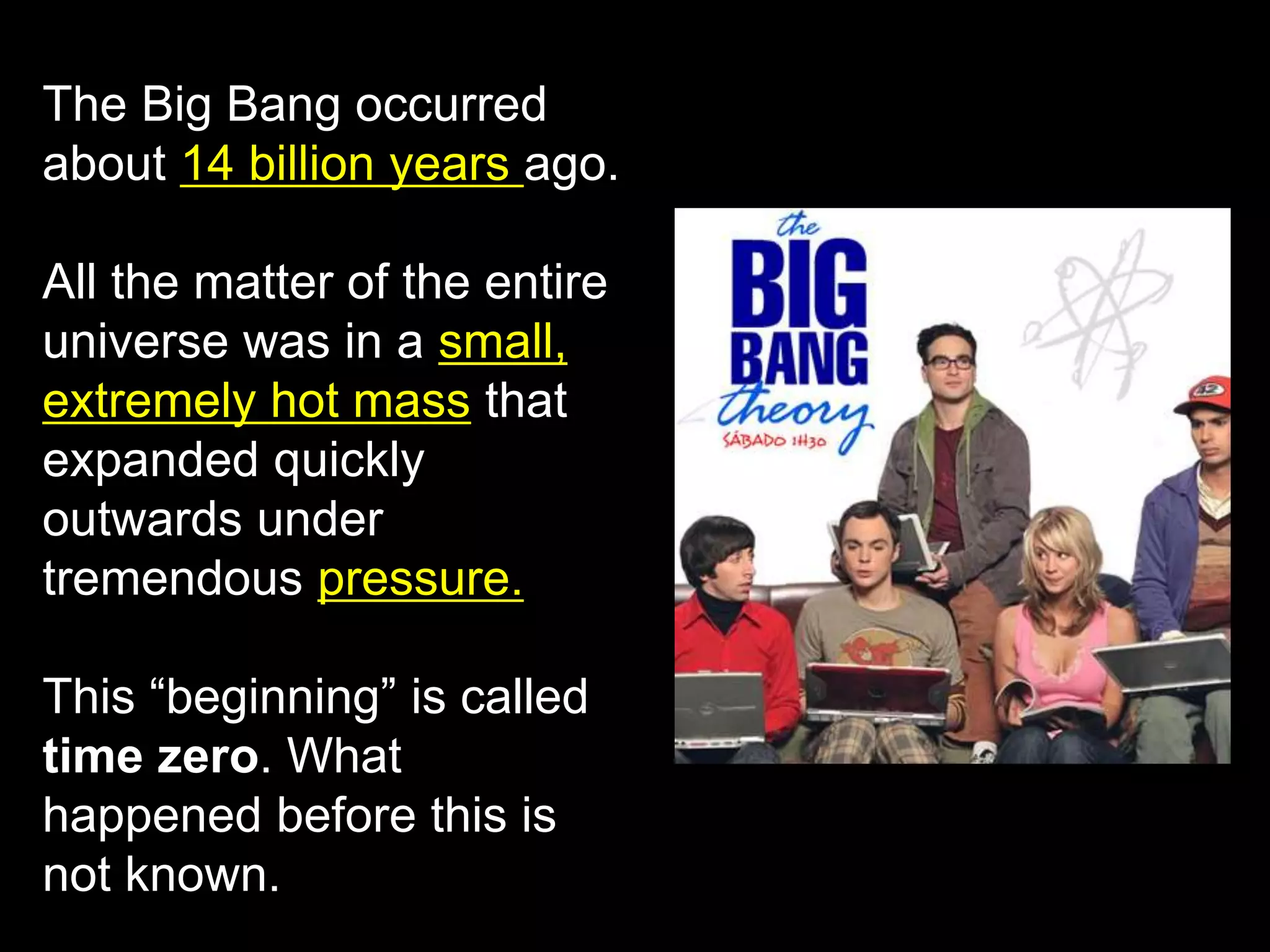 THE BIG BANG THEORY | PPT | Physics | Science