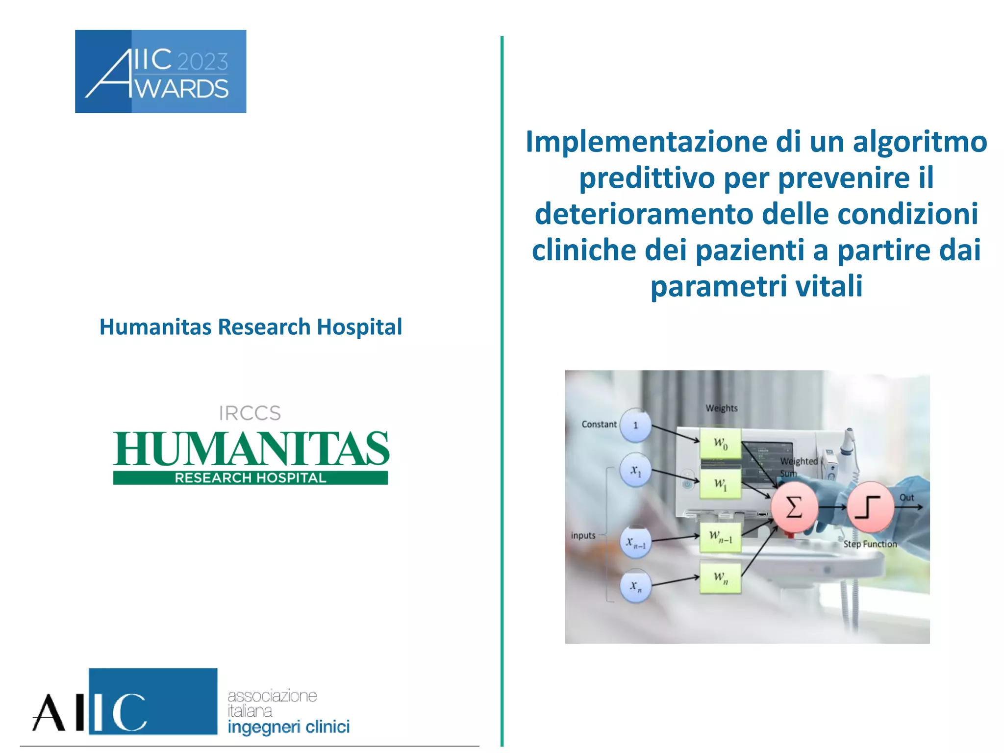 IMPLEMENTAZIONE DI UN ALGORITMO PREDITTIVO PER PREVENIRE IL ...