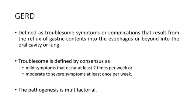 Gastro esophageal reflux disease (GERD).pptx