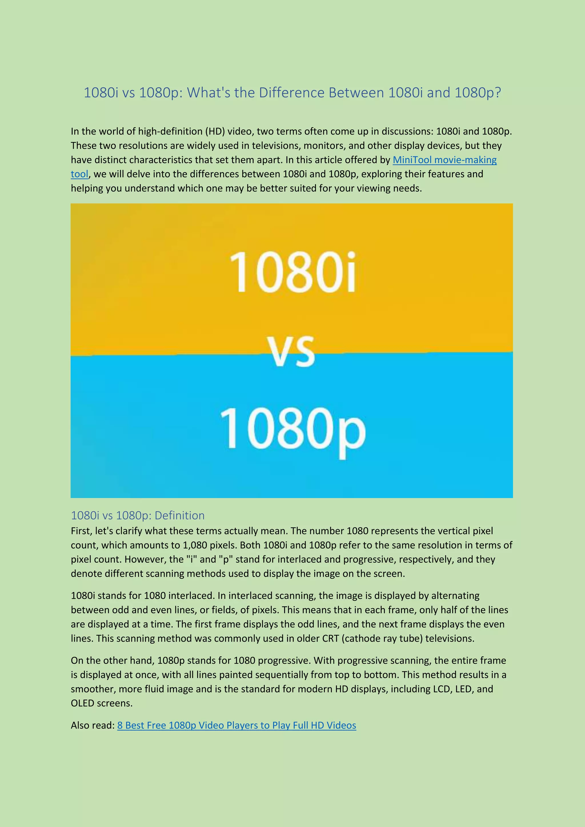 1080i vs 1080p What's the Difference Between 1080i and 1080p.docx