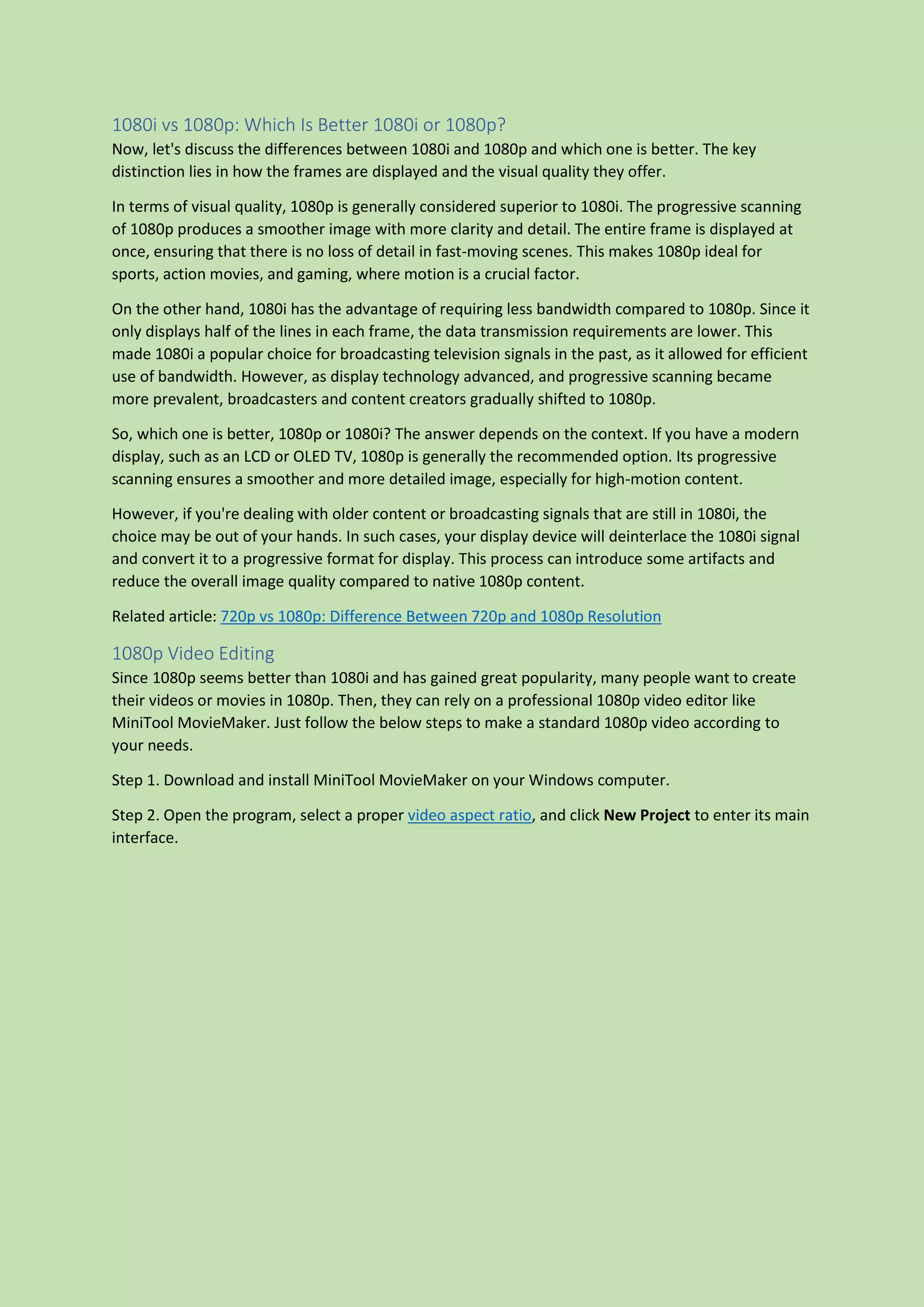 1080i vs 1080p What's the Difference Between 1080i and 1080p.docx