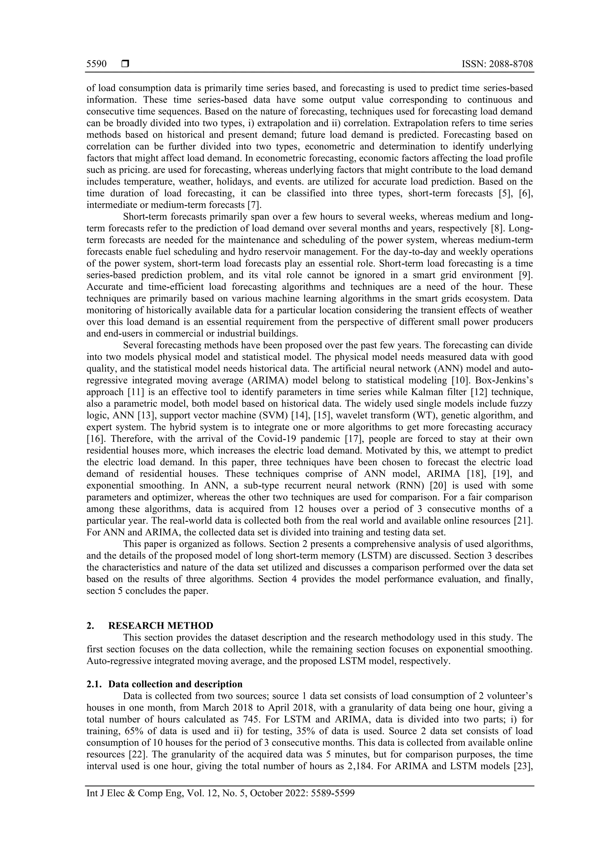 Short term residential load forecasting using long short-term memory recurrent neural network | PDF