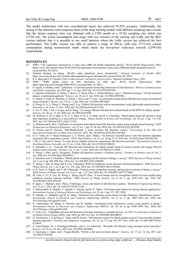 Accelerometer-based elderly fall detection system using edge artificial intelligence ...