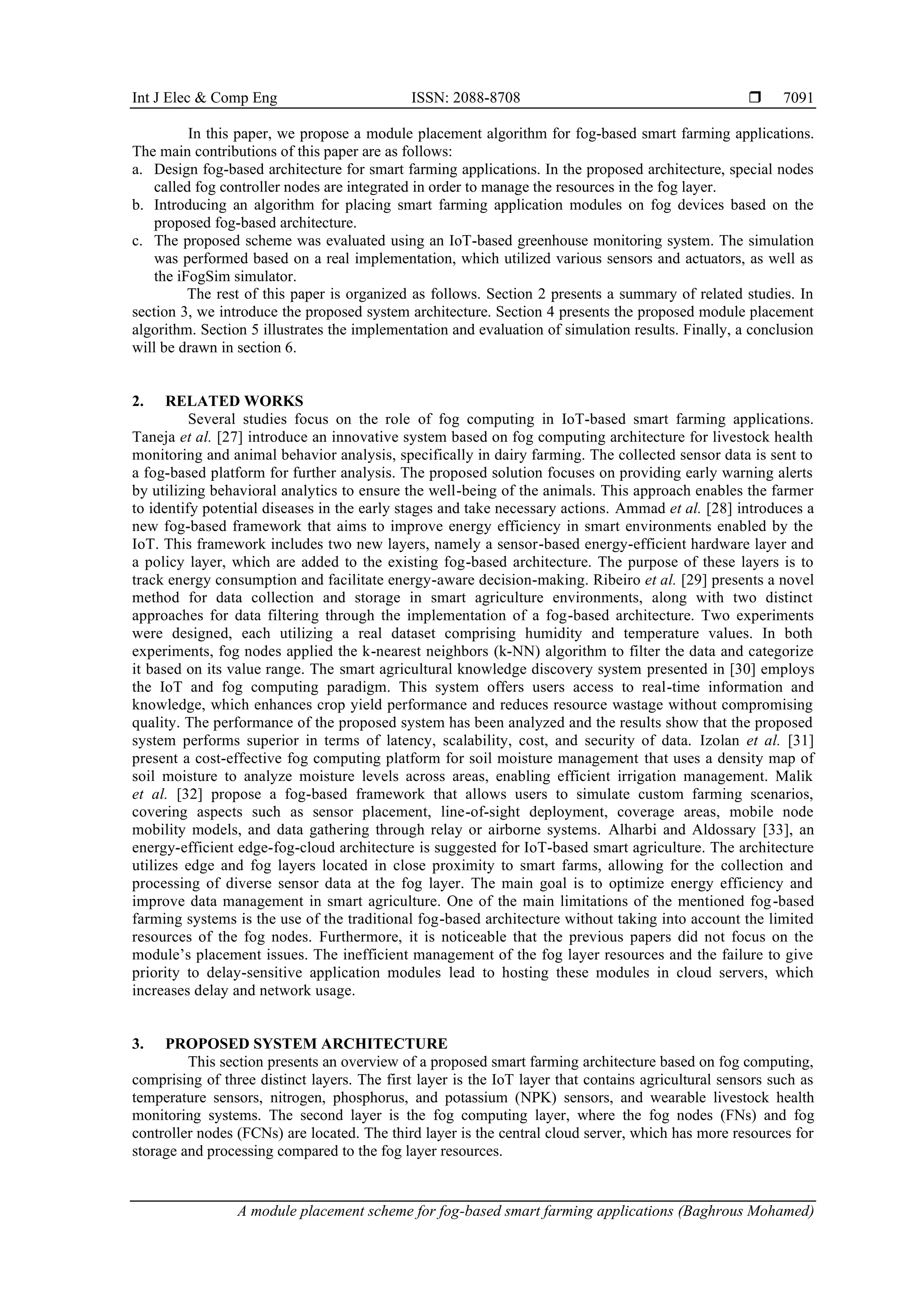 A module placement scheme for fog-based smart farming applications | PDF | Agriculture | Industries