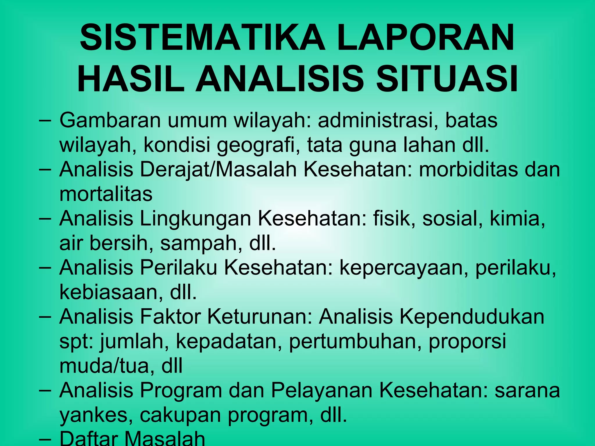 Proses dan Metode Perencanaan Program Kesehatan Masyarakat | PPT