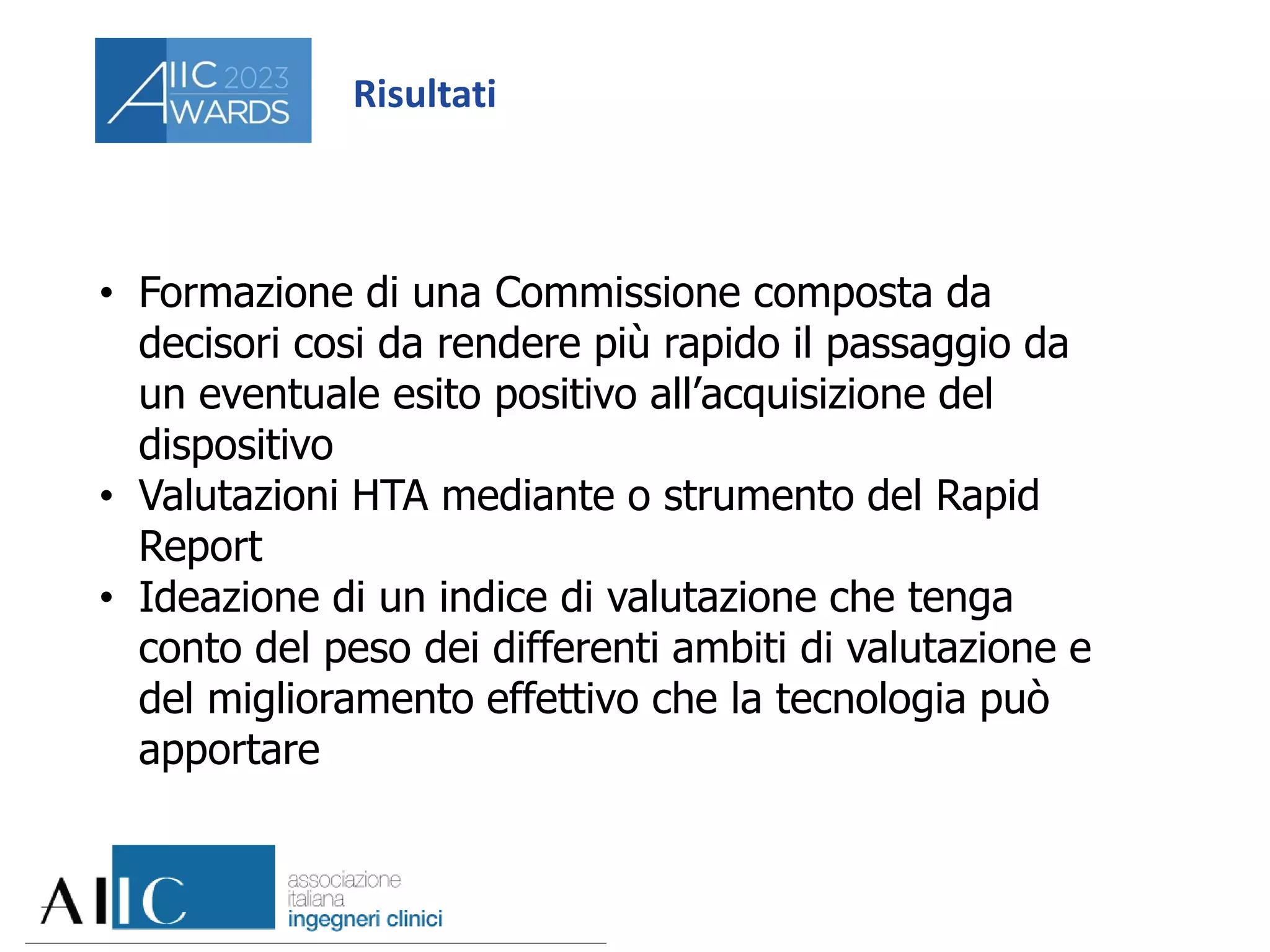 ESPERIENZA DI HTA AL POLICLINICO TOR VERGATA | PDF