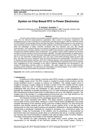 System on Chip Based RTC in Power Electronics | PDF