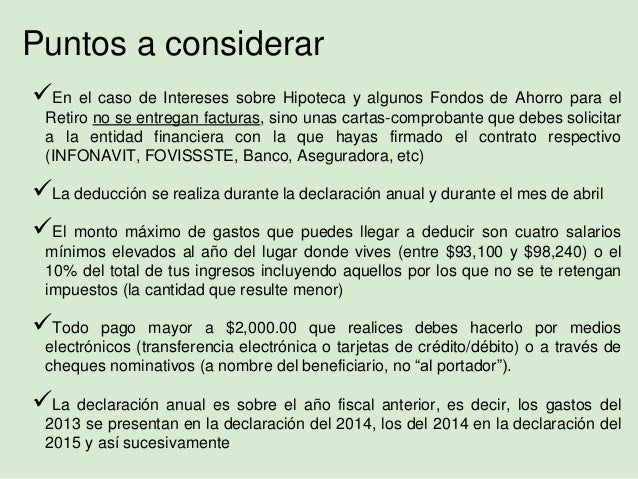 Los 8 Conceptos Que Se Pueden Deducir - creditosare