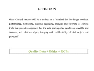 Presentation on theme: "GCP (GOOD CLINICAL PRACTISE)" | PPT ...