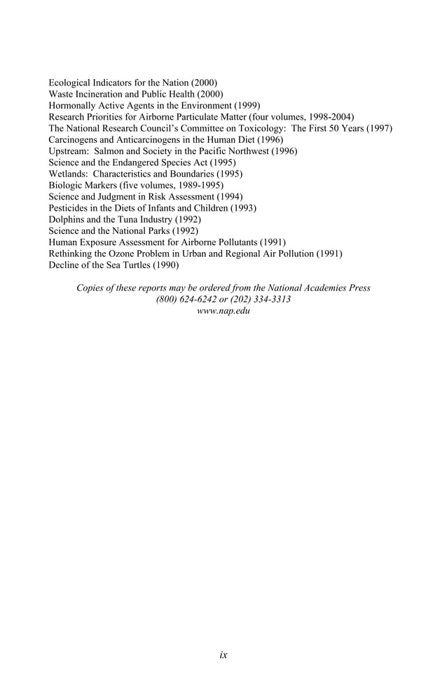 Acute Exposure Guideline Levels For Selected Airborne Chemicals Volume ...