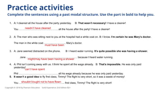 Modal Verbs B1 Presentation Gold Experience | PPTX