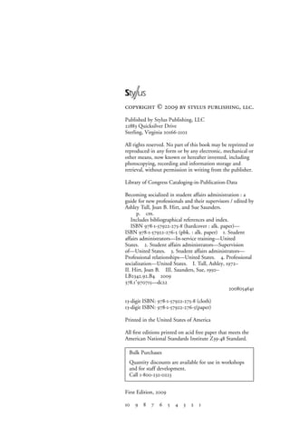 Becoming Socialized In Student Affairs Administration A Guide For New ...